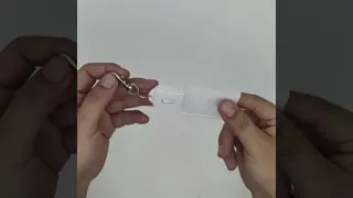 China Custom Acrylic LED Light Up Keyring Blanks Sublimation Light Keychains for sale