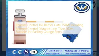 China Remote Control Toll Barrier Gate 750W Including Remote Control Distance Less Than 100m Suitable for Parking Garage Entry for sale