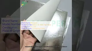 Beer Bottle Label Base Paper One Side Silver & Gold One Side White