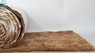 NEW-brown glasswool blanket with white facing