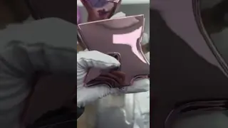 Pink and blue perfume bottle coating of uv line