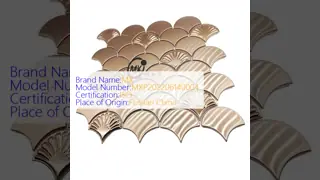 Luxury Hotel Mirror Stainless Steel Mosaic