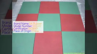 Durable Wood Grain Rubber Floor Mats 10-50mm Thick