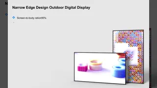 Outdoor floor standing single/dual screen