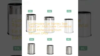 Stainless Steel Vertical Ashtray Trash Can