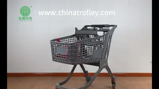 Portable Use All Plastic Shopping Market Collapsible Trolley