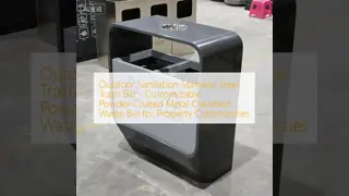 Durable Outdoor Trash Bin