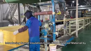 China 25mm - 100mm Glass Wool Material Fiber Glass Wool Insulation Blanket Fireproof for sale