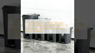 Large Outdoor Trash Bin with Wheels
