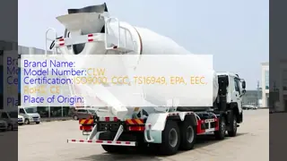Siontruk HOWO 8x4 Cement Mixer Truck Power