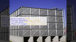 Galvanized Steel Water Tank Tower Modern Design