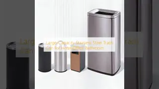 Large Stainless Steel Trash Can Office Hotel
