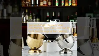 China Slanted Mouth Stainless Steel Countertop Trash Can Dual-use for Fruit Peel Storage & Bar Desktop for sale