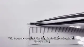 Long-shank diamond stylus
