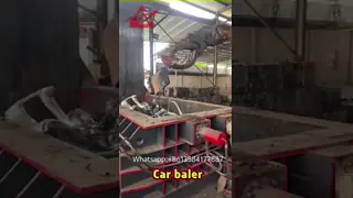 Heavy-Duty Automobile Scrap Metal Baler Machine | High Compression Hydraulic Car Baling for Recyclin