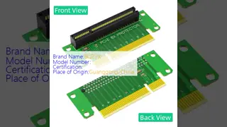 PCI E 8X Riser Card 0 Degree Server Adapter