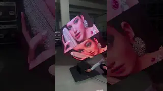 The Rubik's Cube LED display screen features a modular cubic structure, displays high-definition ima