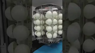 Plastic hemisphere handicraft with aluminum coating film