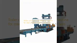 H Beam I Beam Steel Profile Shot Blaster