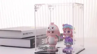 China Acrylic Display Case with Lock Key Clear Showcase Display Cabinet Storage Box/Bins for Figures Lego for sale