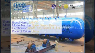 China Cylindrical Mud Drum Steam Boiler High Pressure Energy Saving OEM for sale