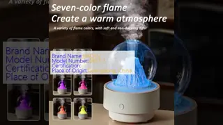 Volcano Diffuser 7 Color LED Office Ambiance