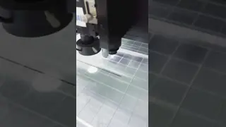 3mm white glass laser cutting circular