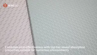 Eco-Friendly Decorative Acoustic Panels Lightweight Material For Ceiling