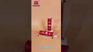 China Custom Food Grade Push Pop up Sushi Paper Tube Packaging with Soy Sauce Pipe Cylinder Packaging with Chopsticks Easy to Take for sale