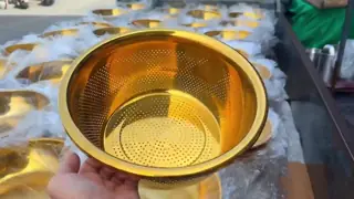 Titanium-coated stainless steel tableware