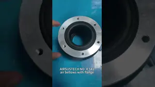 Single Flange Ring Air Spring 4.5X1 Rubber Air Bellows with Flange Rings