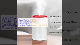 USB Humidifier Quiet Mist Maker Color LED