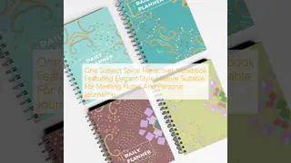 Spiral Notebook Elegant Vintage Style For Notes
