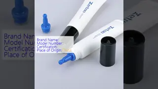 China 19mm Diameter Custom Plastic Squeeze Tubes 10ml-25ml Capacity with Glossy Drip Caps for Cosmetics for sale