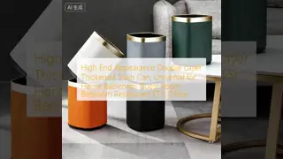 Elegant Square Trash Can for Home & Office