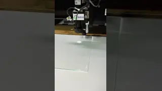 3mm green glass laser cutting square