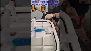 Aluminum embedded hatch cover watertight test1
