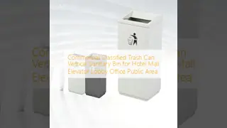 Classified Stainless Steel Trash Can