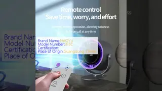 100 Speed Bladeless Fan Remote Control Cooling