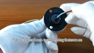 8-channel cap-type electrical slip ring