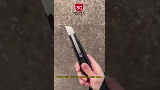 China Black Snap Off Knife Blades 9mm 18mm Utility Knives Auto-Lock Anti-Slip Design for sale