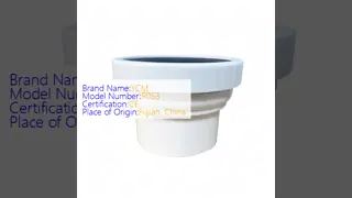 PVC Toilet Drain Pipe Odor Free Connector