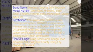 Fast Warehouse Steel Structure Build