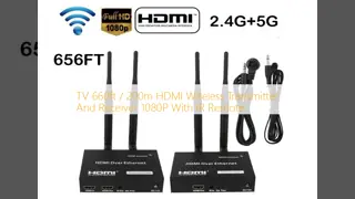 China TV 660ft / 200m HDMI Wireless Transmitter And Receiver 1080P With IR Remote for sale