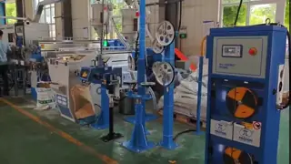 100+90mm Stacked Photovoltaic Wire Extruder Machine for Cable Production