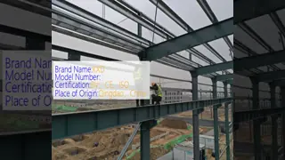 China Large Span Fabric Space Steel Structure Workshop for sale