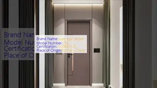 Durable WPC Hollow Door Moisture Resistant Heat Insulated