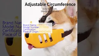 Stop Dog Barking & Biting Muzzle Adjustable Mesh