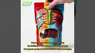 China Stand Up Pouch PET VMPET PE Custom Connected Irregular Bag Multi Flavor Snack Proof Moisture Proof Self Sealing Zip Pouch for sale