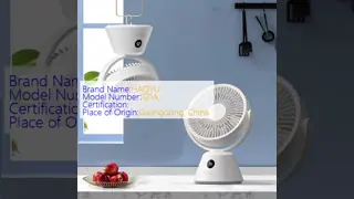 360 Rotatable Desk Fan Quiet Rechargeable Home Kitchen